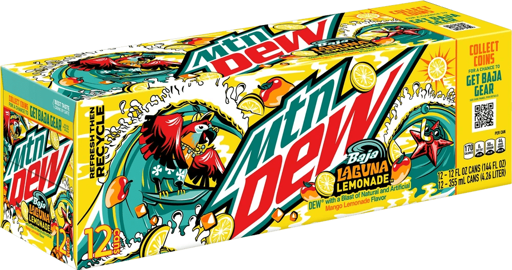 Mountain Dew Baja Laguna Lemonade 355ml– Sweet Ranch