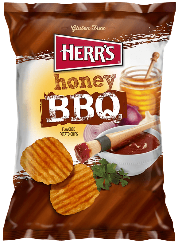 Herr's Honey BBQ Ripple Potato Chips 28g– Sweet Ranch