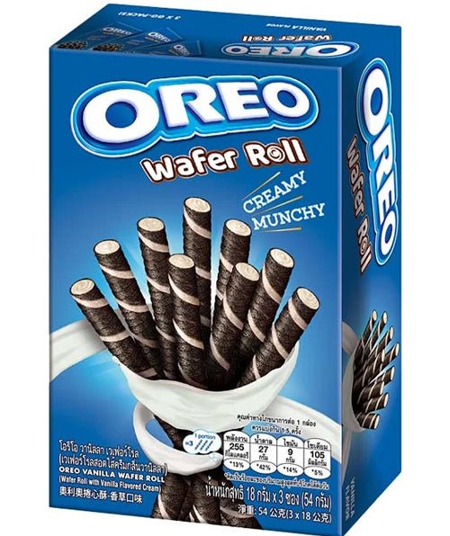 Oreo Wafer Roll Vanilla 54g (3x18g)– Sweet Ranch