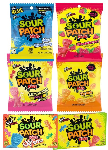 Sour Patch Kids 6 Flavour Mix– Sweet Ranch